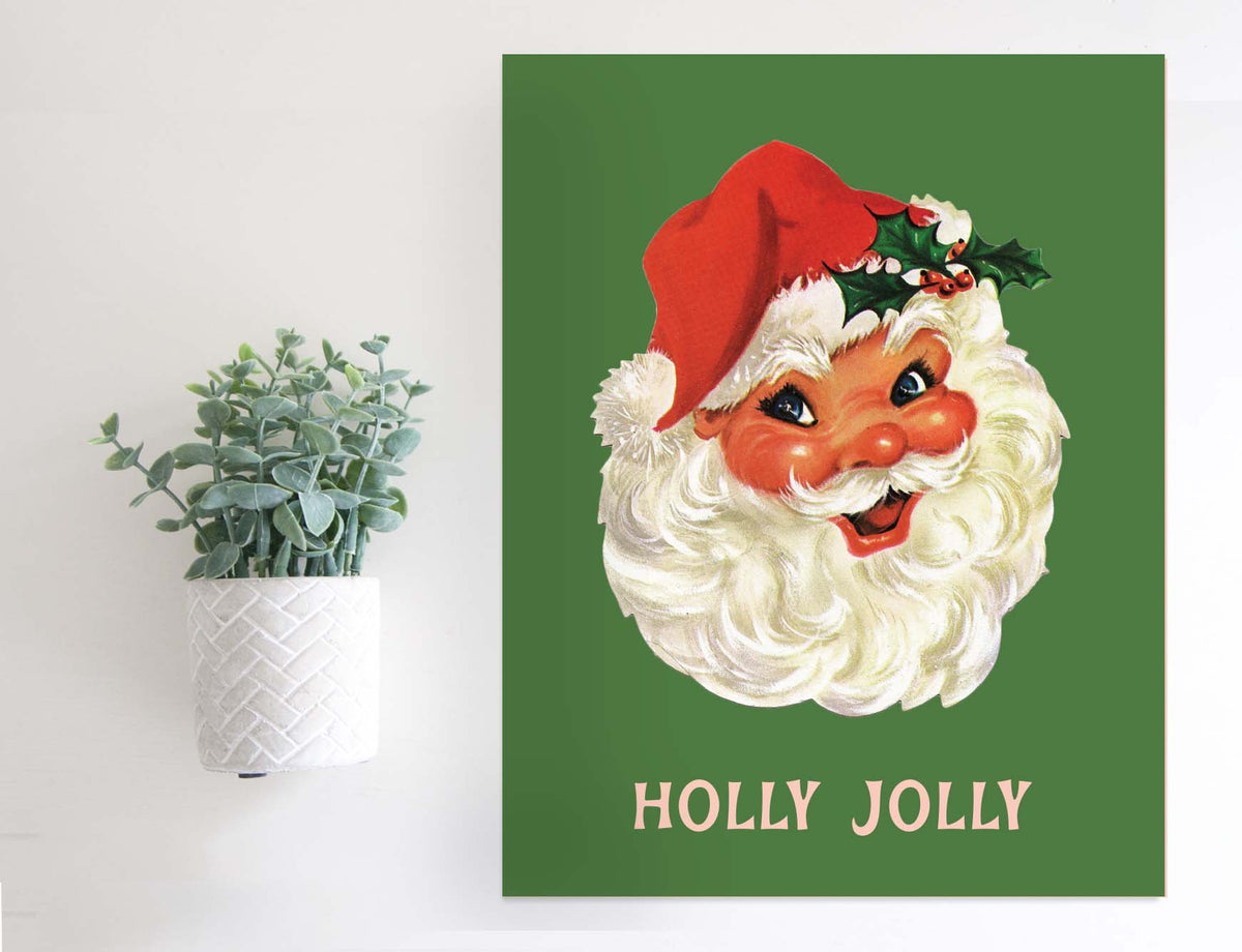 Magnetic Wall Hanging Insert: Holly Jolly Santa (Christmas) | INSERT O ...
