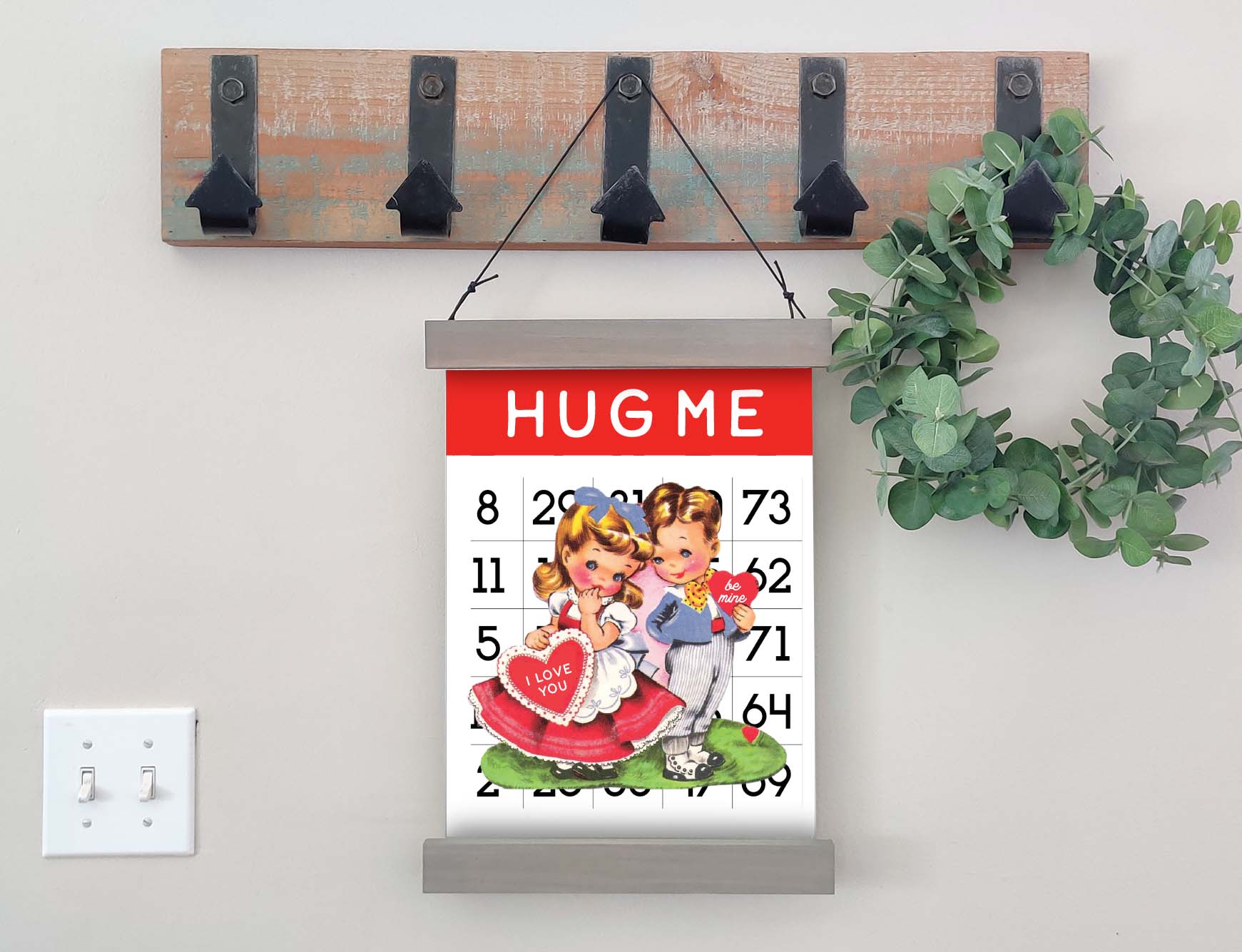 Magnetic Wall Hanging Insert: Valentine Bingo Card | INSERT ONLY ...